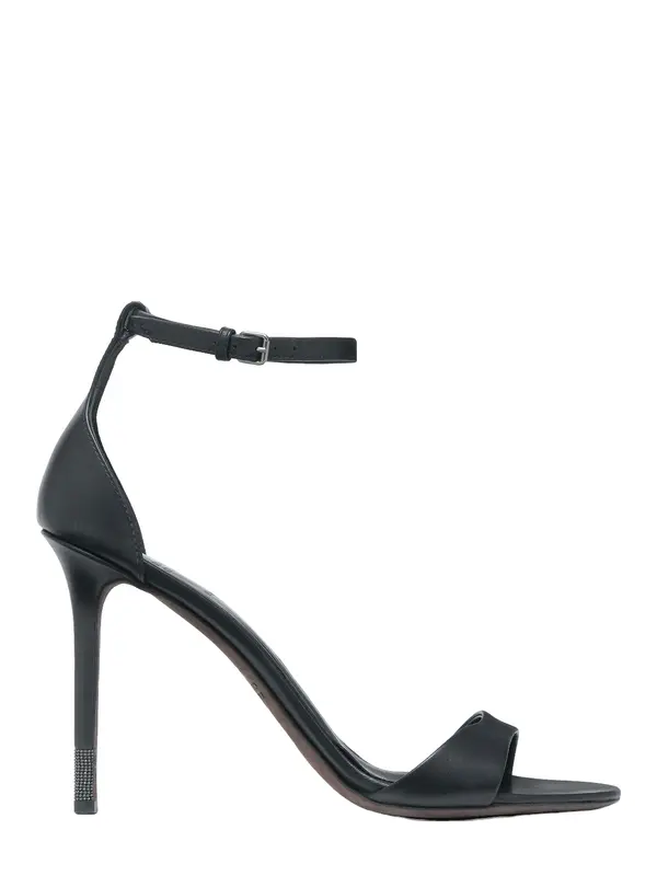 Brunello Cucinelli Leather Stiletto Sandals - Black