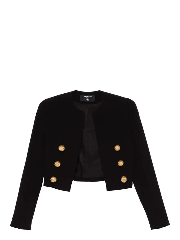 Balmain Crepe Jacket - Black