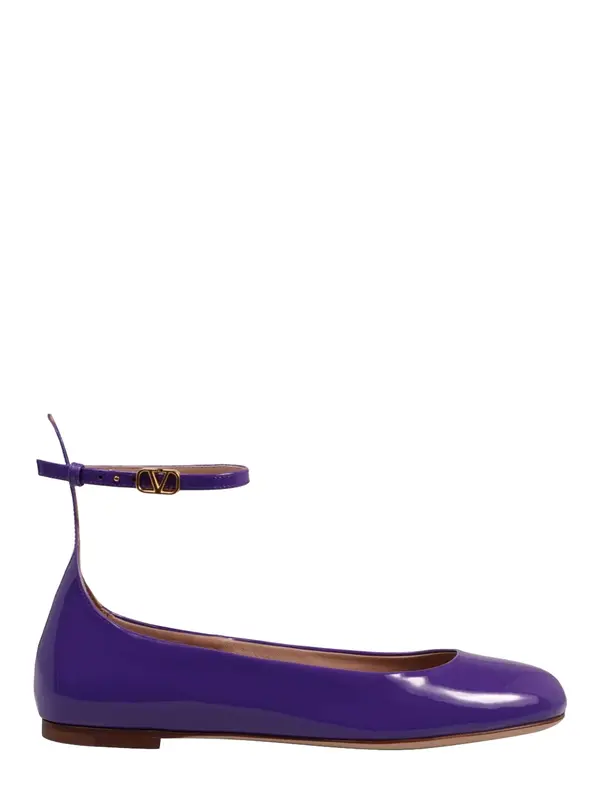 Valentino Garavani Tan-go Ballerina Shoes - Purple
