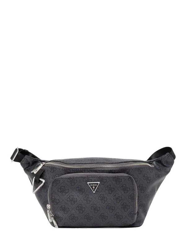 Guess Monogram Logo Belt Bag - Grey