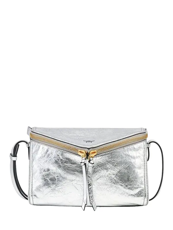 Mcm Diamant 3d Shoulder Bag - Silver