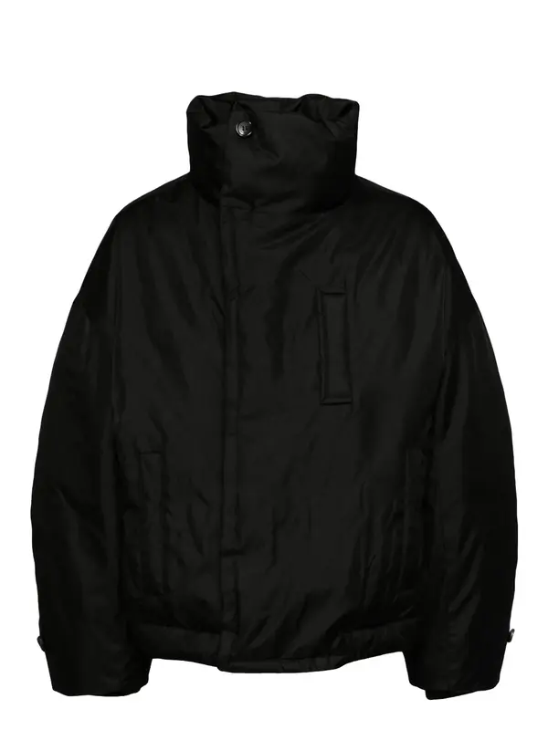 SONGZIO Cocoon Dolman High-neck Jacket - Black