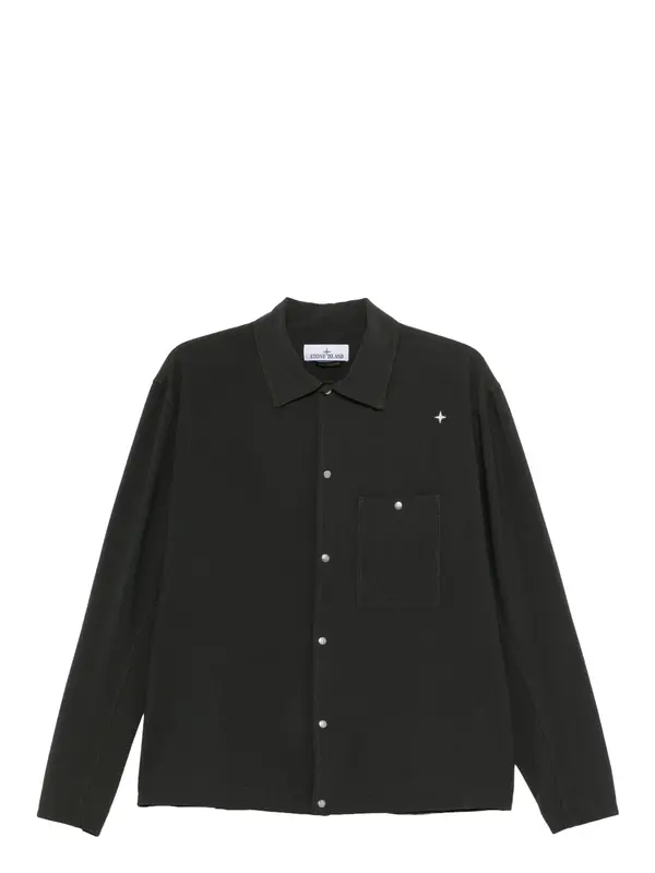 Stone Island Press-stud Overshirt - Grey