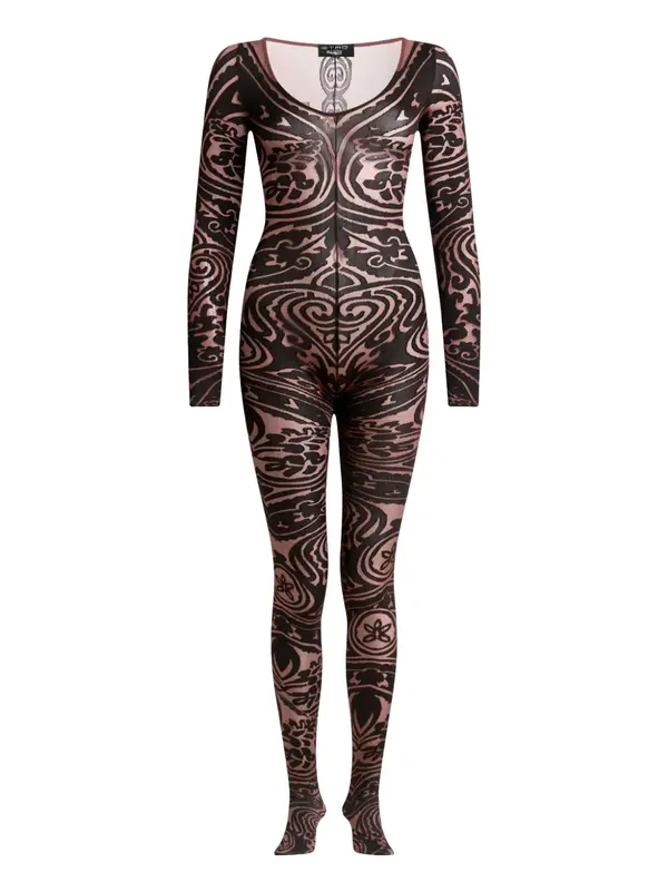 Etro Paisley Tattoo Bodysuit - Red