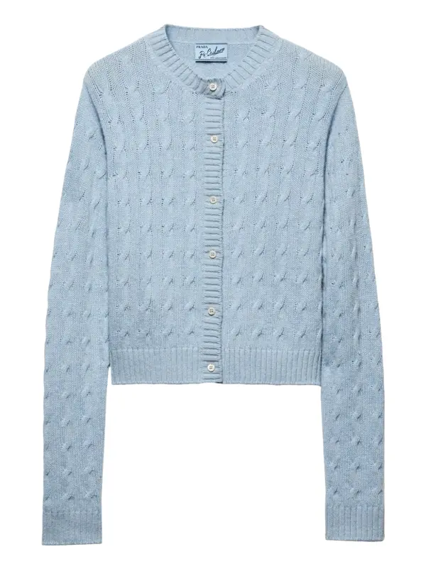 Prada Cashmere Cardigan - Blue