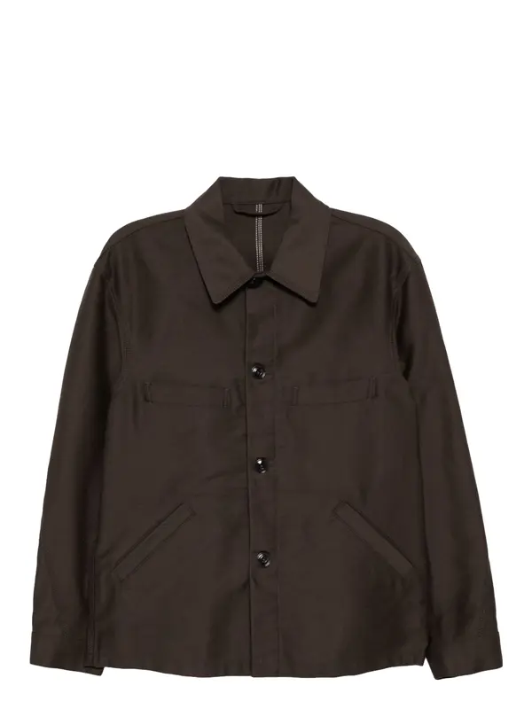 LEMAIRE Twisted Sleeved Workwear Jacket - Brown