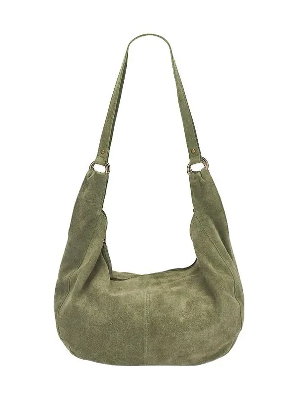 Free People Roma Suede Tote - Olive