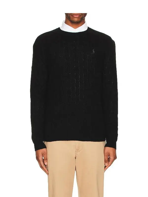 Polo Ralph Lauren Cable Knit Sweater - Black