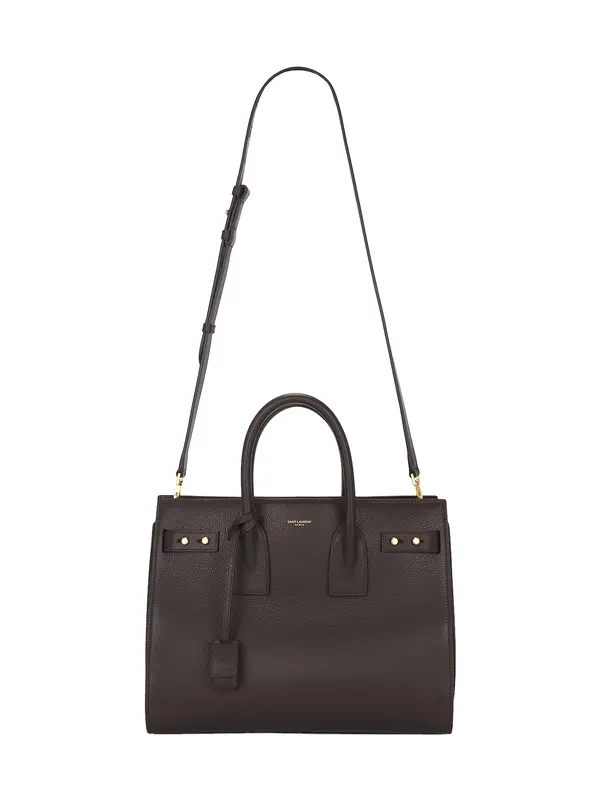 Saint Laurent Small Sac De Jour Bag - Dark Sweet Choco