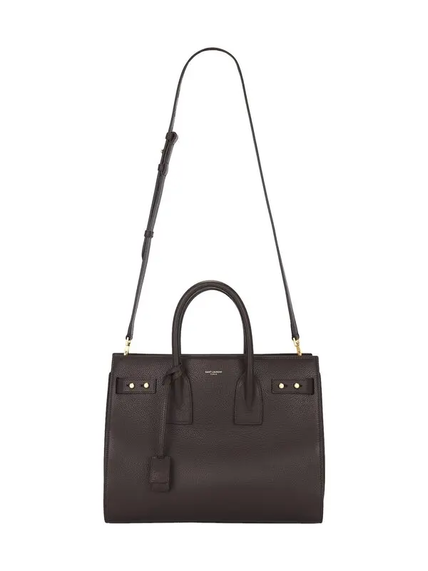 Saint Laurent Small Sac De Jour Bag - Dark Sweet Choco