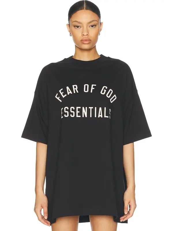 Fear Of God Jersey Crewneck Tee - Black