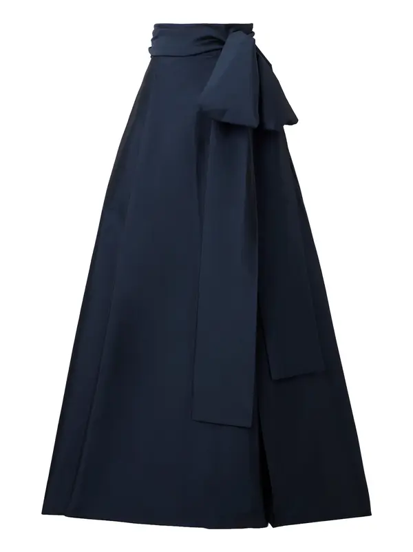 Bernadette Beatrice Stretch-taffeta Maxi Skirt - Blue
