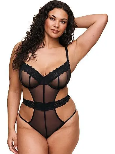 Victoria's Secret Adore Me Sawyer Bodysuit - Black