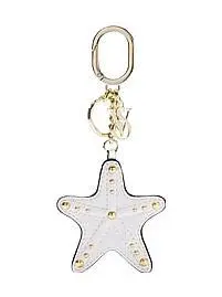 Victoria's Secret Bag Charm Keychain - White,ivory