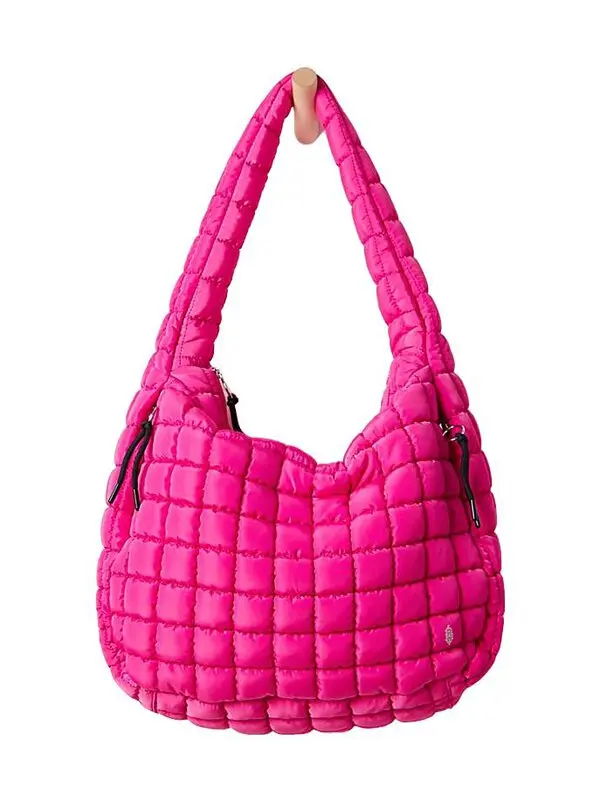 Free People Quilted Carryall Bag - Fuchsia Flirt