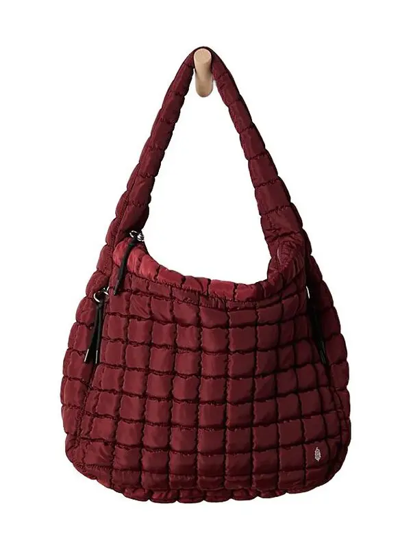 Free People Quilted Carryall Bag - Mahogany