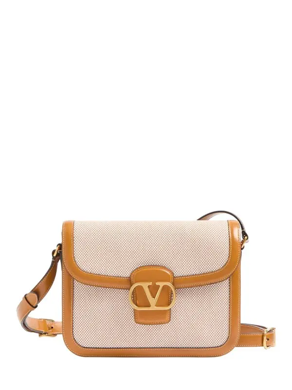 Valentino Garavani Leather Shoulder Bag - Beige