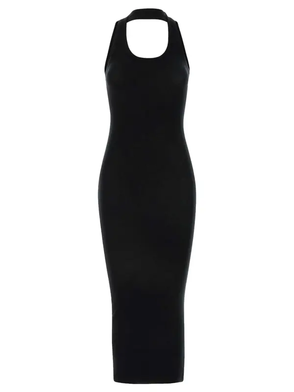 Coperni Ribbed Maxi Dress - Black