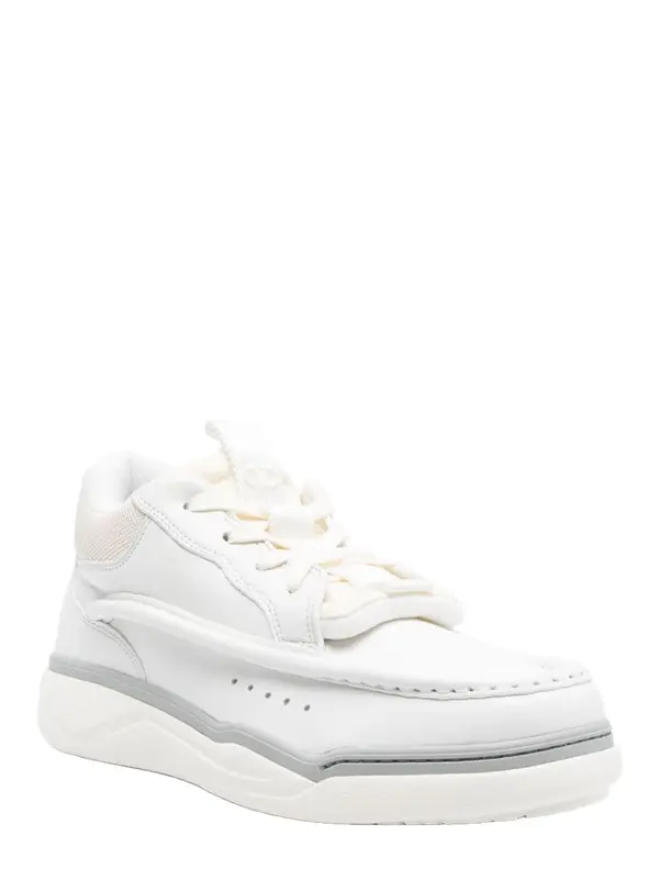 Valentino Garavani Vlogo Leather Sneakers - White