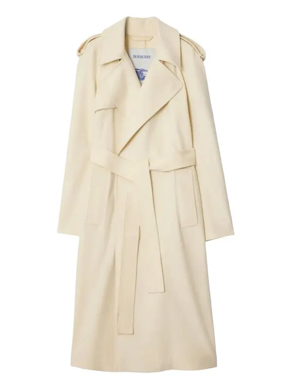 Burberry Cashmere Wrap Coat - Neutrals