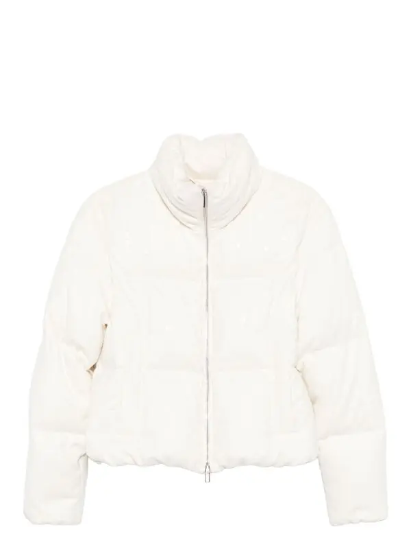 Peserico Sequin-detailing Padded Jacket - White