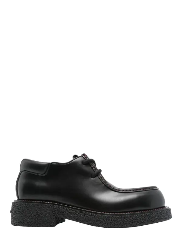 FERRAGAMO Leather Loafers - Black