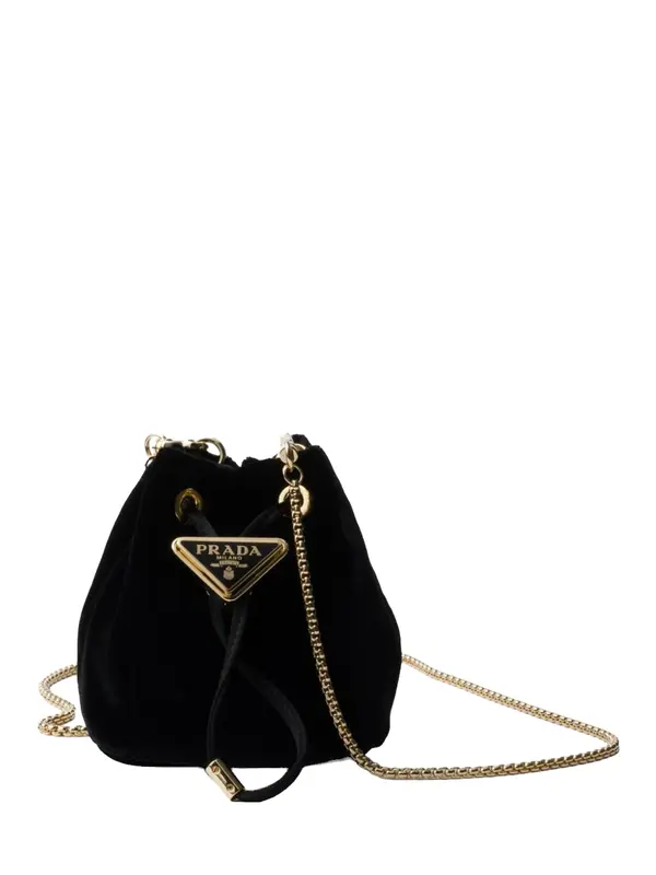 Prada Velvet Mini Bag - Black