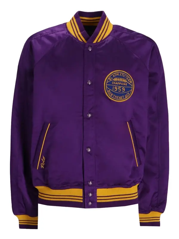 Polo Ralph Lauren Stripe-detailing Bomber Jacket - Purple