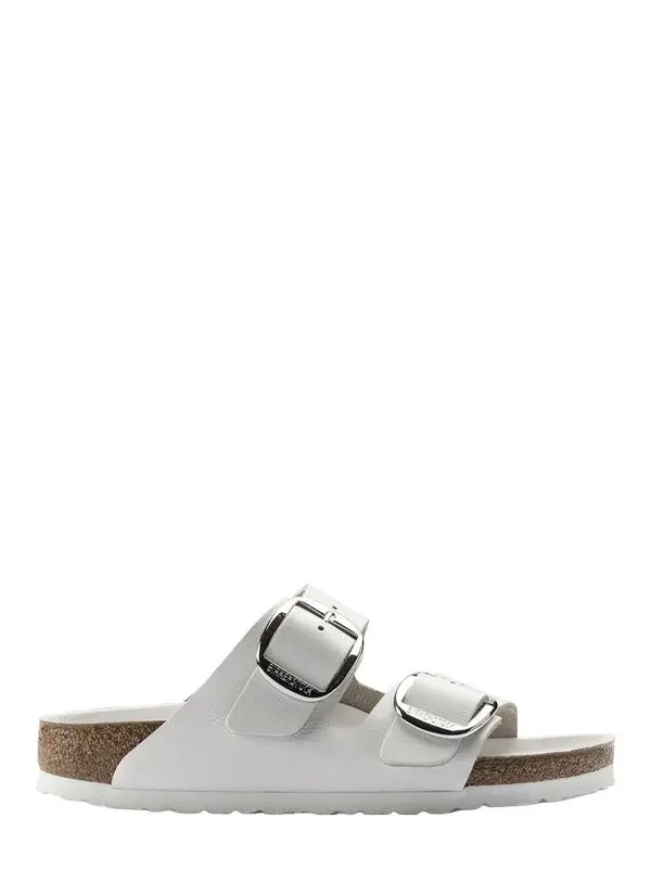 BIRKENSTOCK Arizona Big Buckle Leather Sandals - White