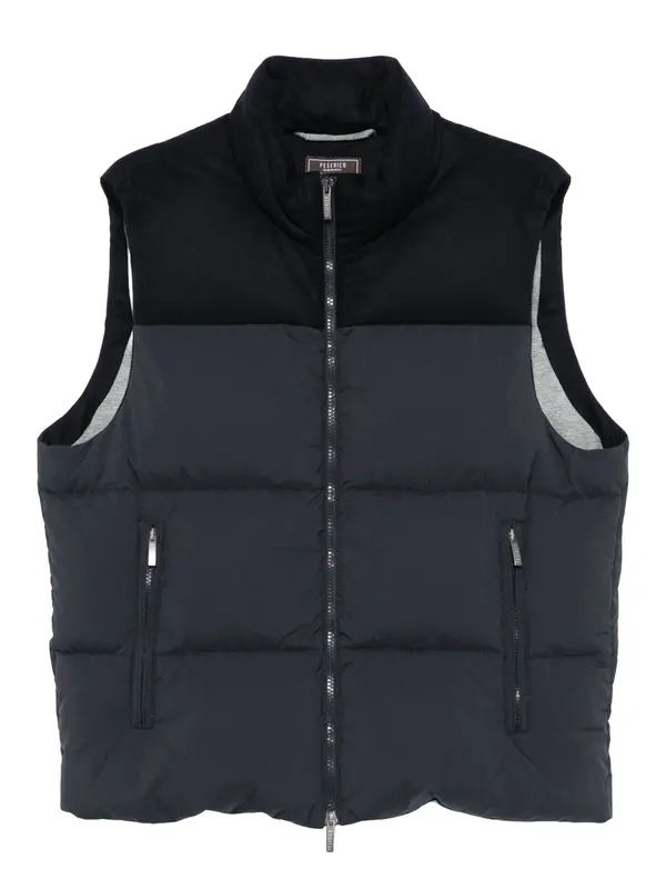Peserico Sleeveless Down Gilet - Blue