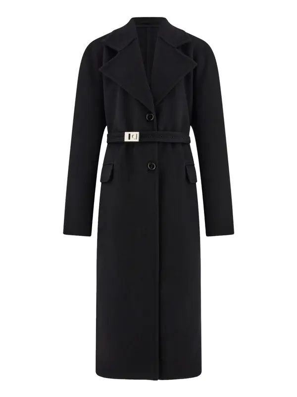 FERRAGAMO Wool-blend Coat - Black