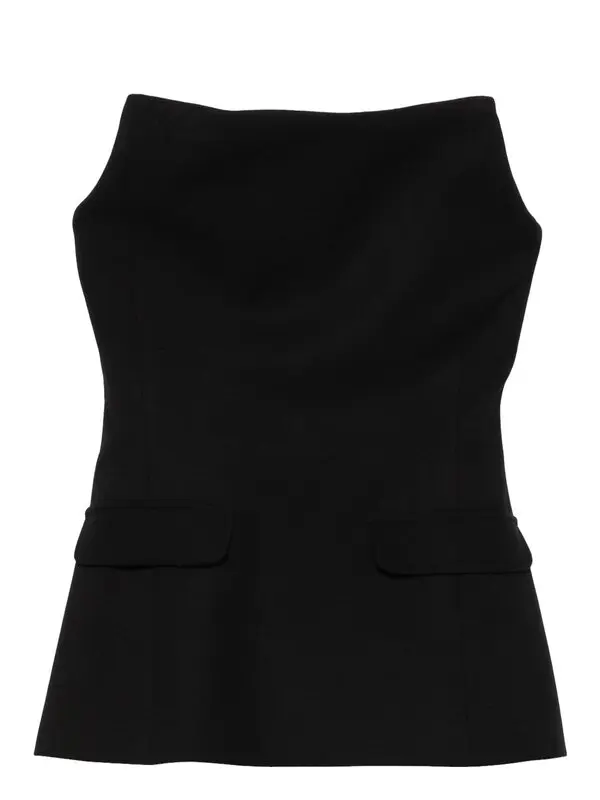 IOANA CIOLACU Corset-style Top - Black