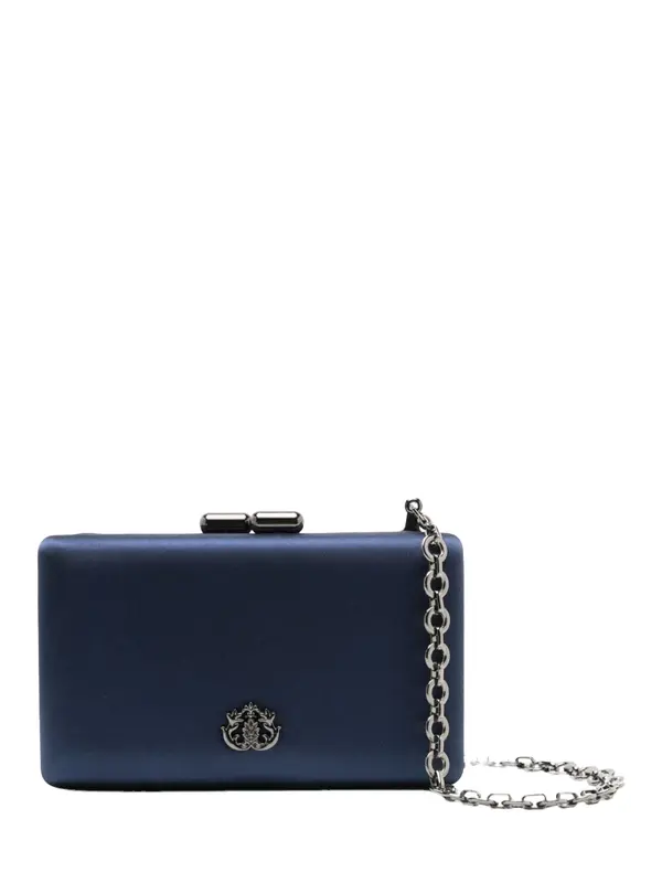 ISLA Eva Logo-plaque Clutch - Blue