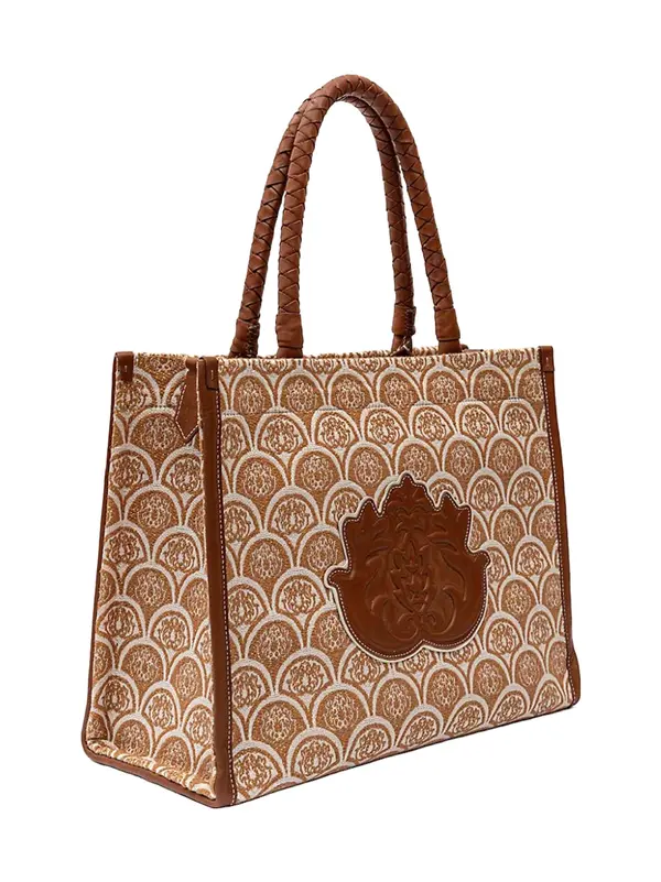ISLA Sirena Jacquard Shoulder Bag - Neutrals