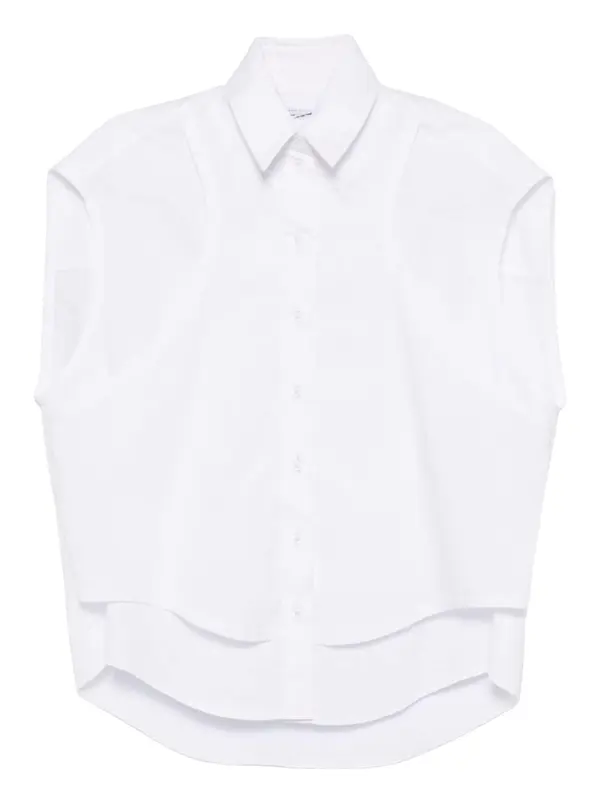 IOANA CIOLACU Layered Cotton Shirt - White
