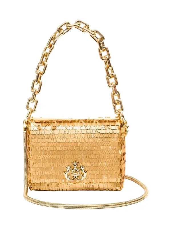 ISLA Logo-plaque Shoulder Bag - Gold