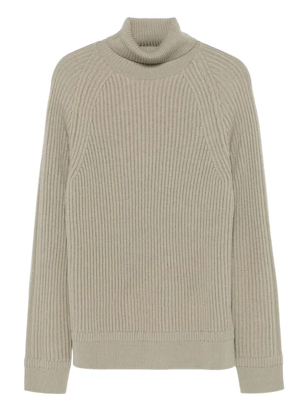 ZANONE Ribbed Virgin Wool Sweater - Green