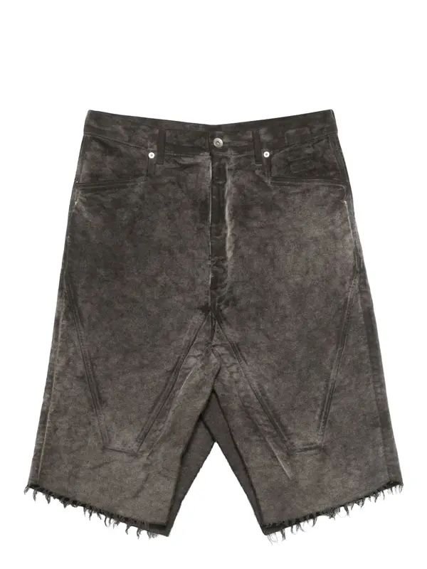 Rick Owens Silvered Midi Skirt - Brown