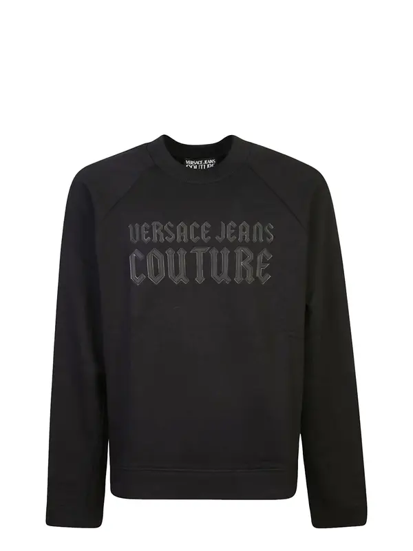 Versace Gothic Logo Sweatshirt - Black