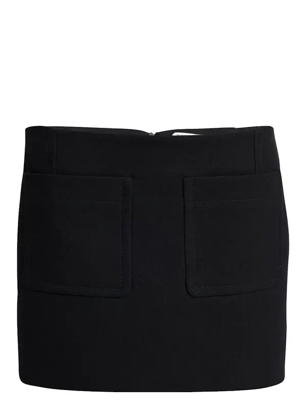 Bottega Veneta Front-pockets Mini Skirt - Nero