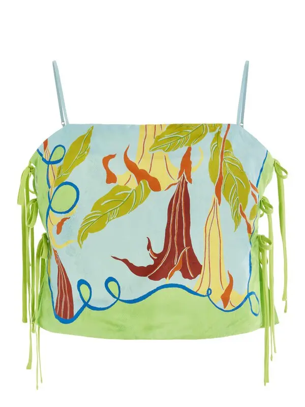 ALEMAIS Rafaela Tie-detailed Top - Multi