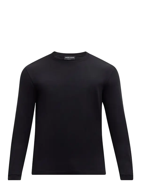 Giorgio Armani Mr. Armani Solid T-shirt - Black