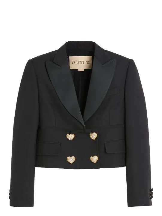 Valentino Garavani Crepe Couture Jacket - Black