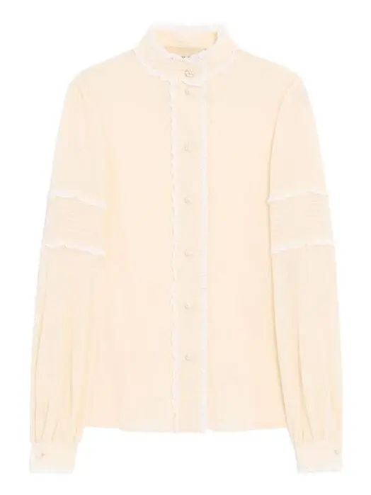 ValentinoGaravani Crepe De Chine Shirt - Vanilla