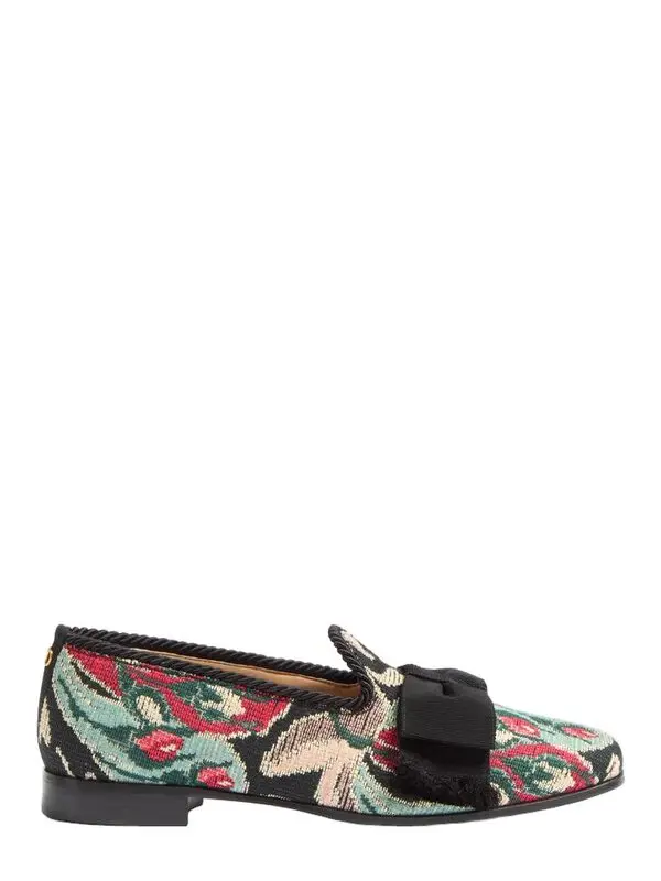 Valentino Garavani Bowow Jacquard Loafer - Multicolour/black