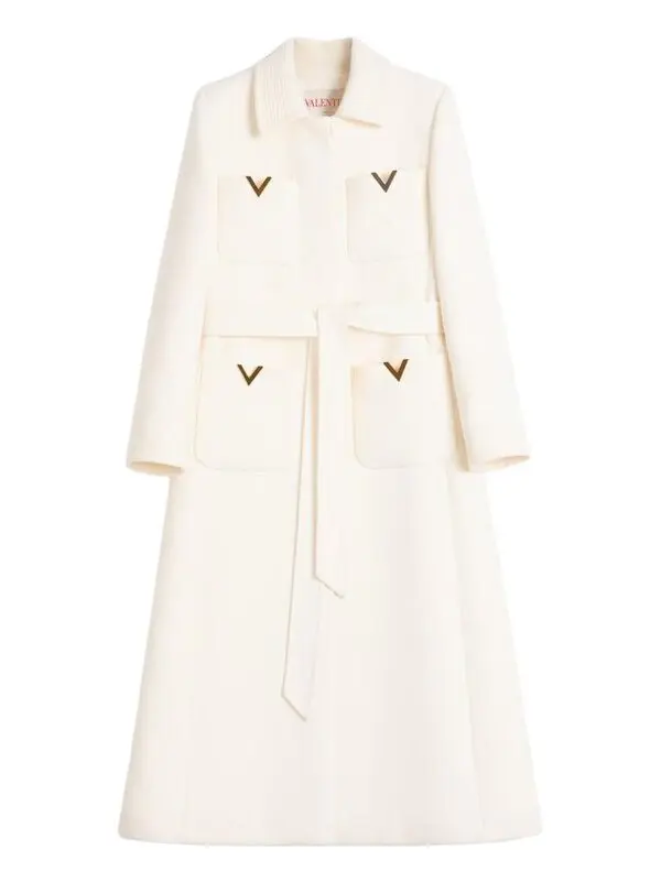 Valentino Garavani Drill Double Coat - Ivory