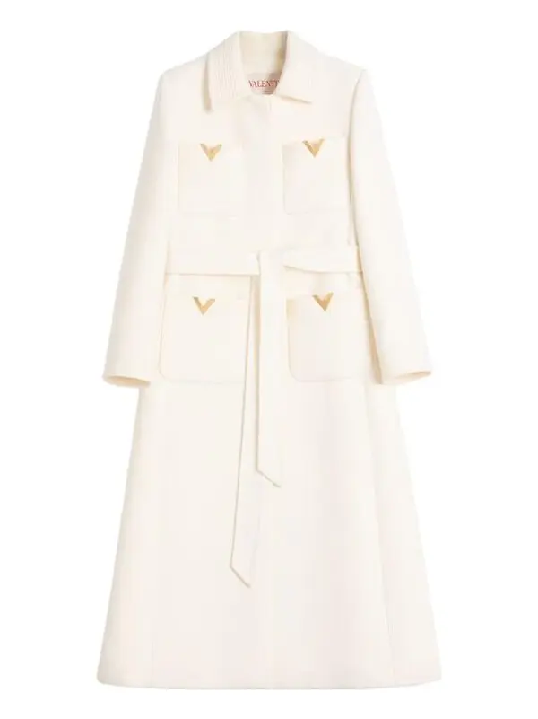 Valentino Garavani Drill Double Coat - Ivory