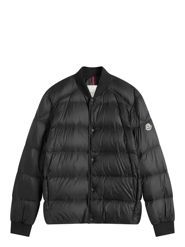 Moncler Bazena Micro Rip Stop Bomber Jacket - Black