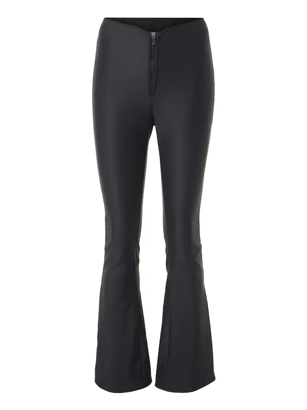 Perfect Moment Altaire Mid-rise Flared Leggings - Black