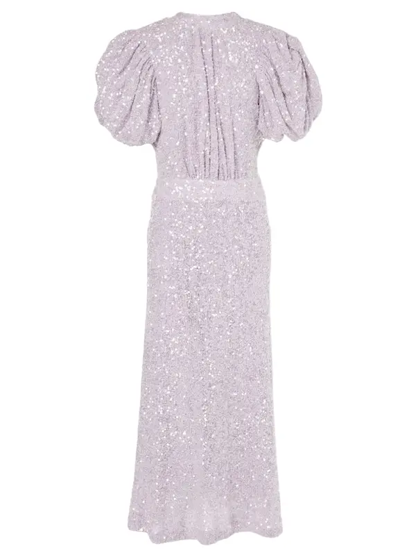 Remain Birger Christensen Sequined Open-back Maxi Dress - Purple